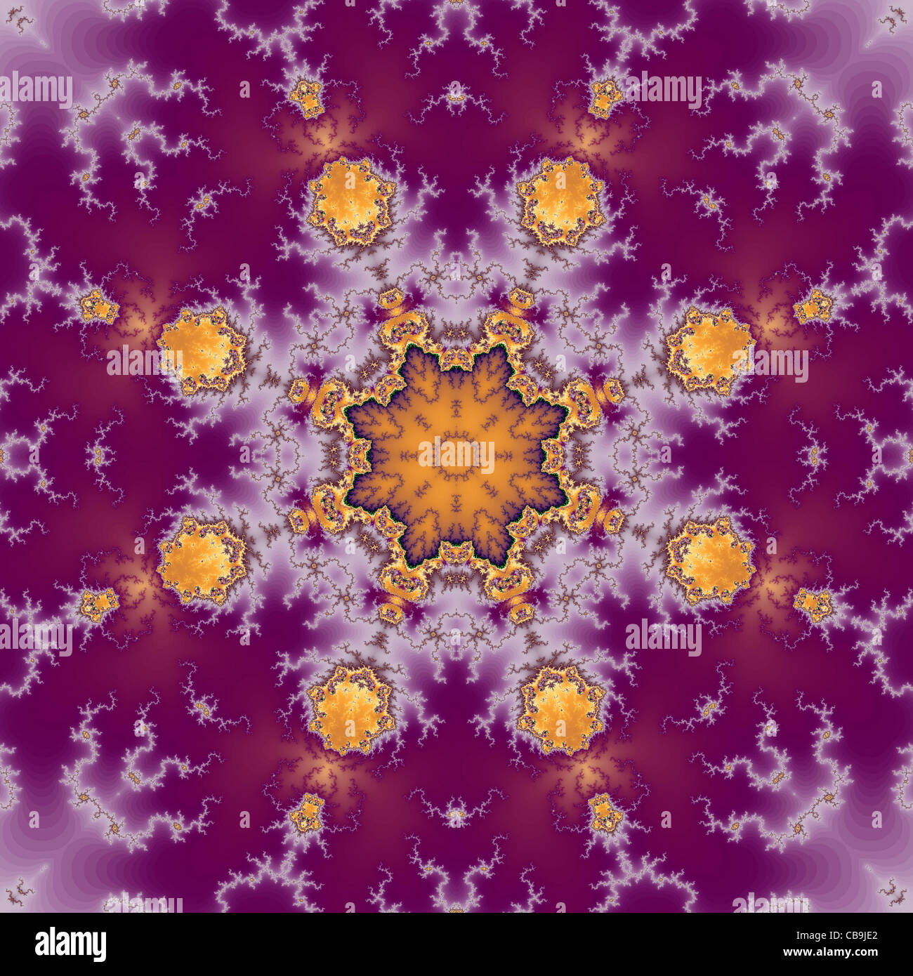 Fractal Kaleidoscope Design Stock Photo - Alamy