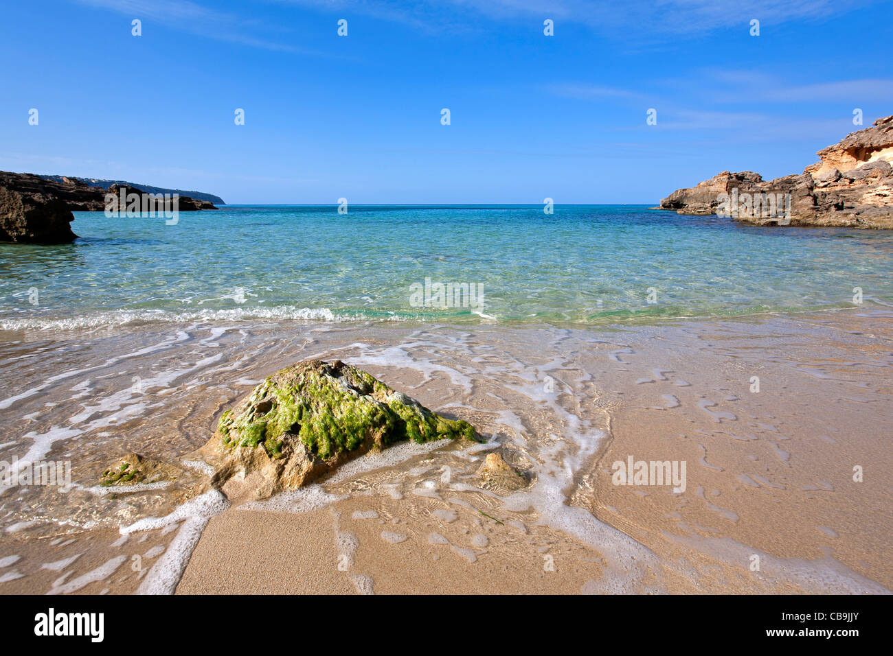 Cala Vella beach. Mallorca Island. Spain Stock Photo - Alamy
