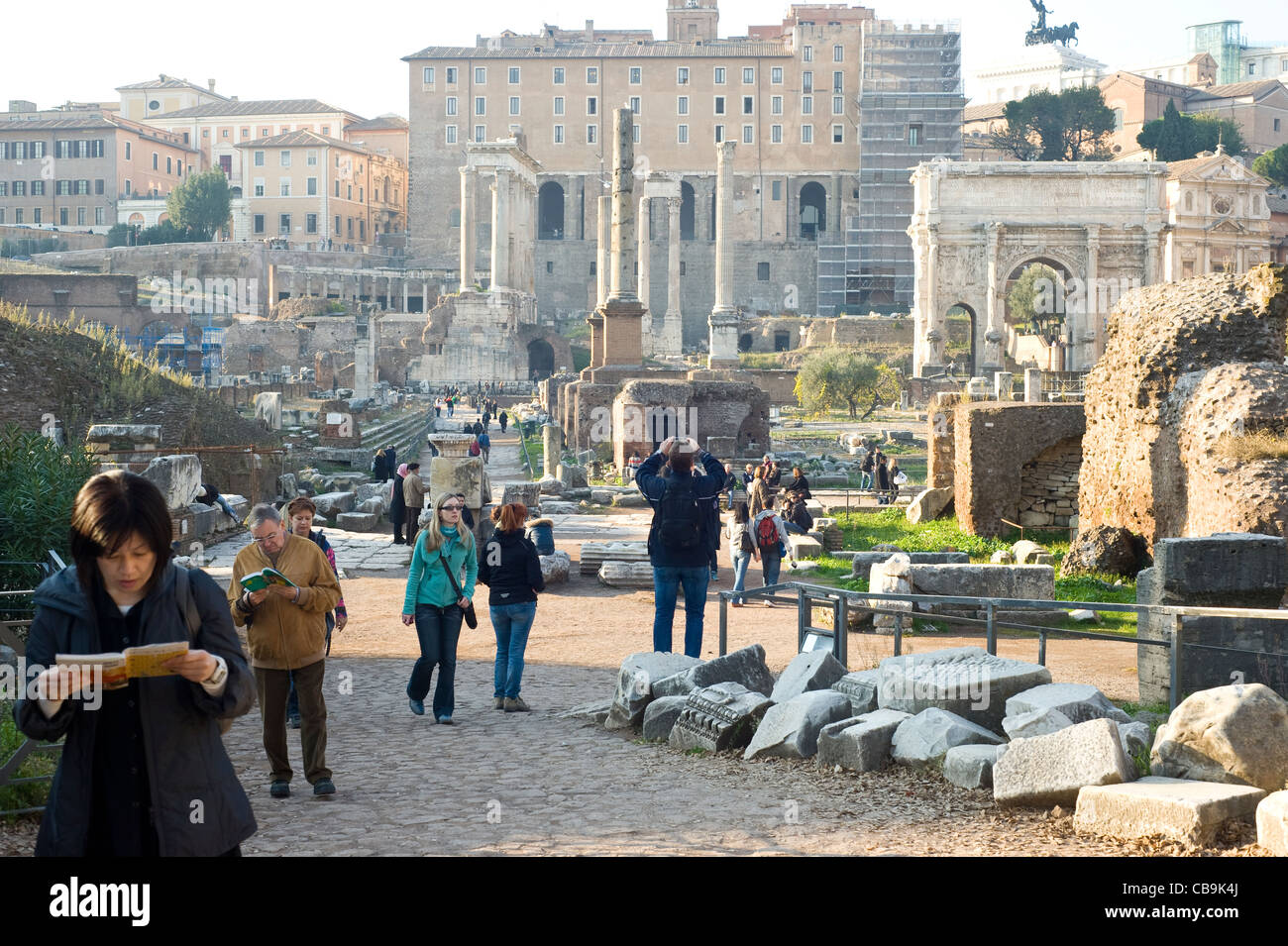Rome, Italy - View of the Forum Romanum Stock Photo - Alamy