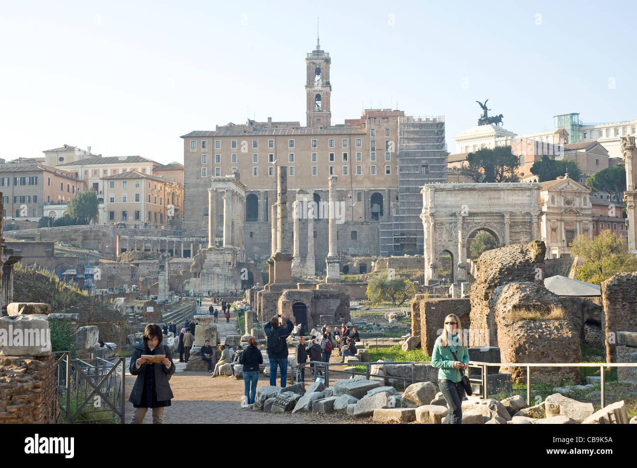 Rome, Italy - View of the Forum Romanum Stock Photo - Alamy