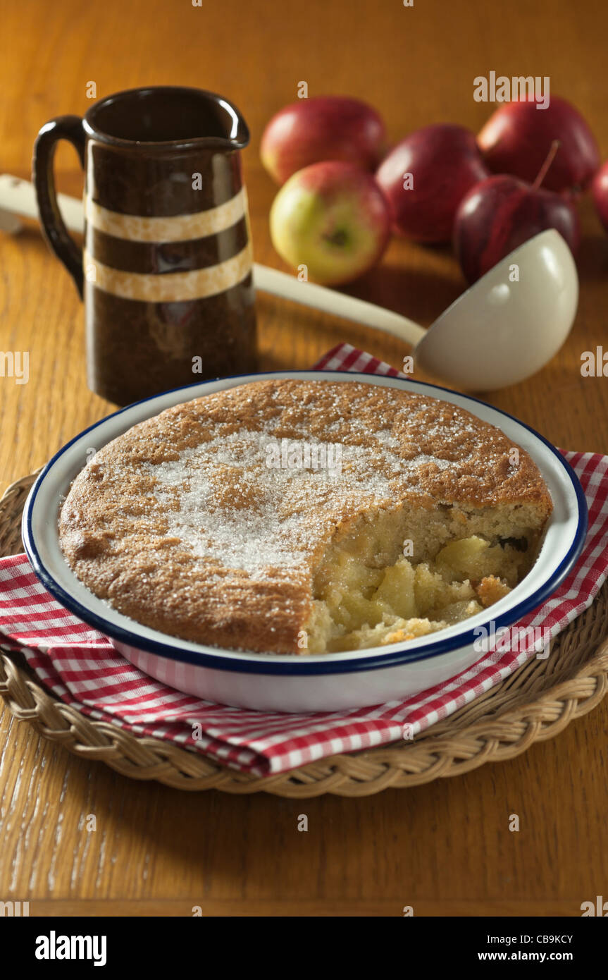 Eve's pudding .Traditional apple dessert Stock Photo - Alamy