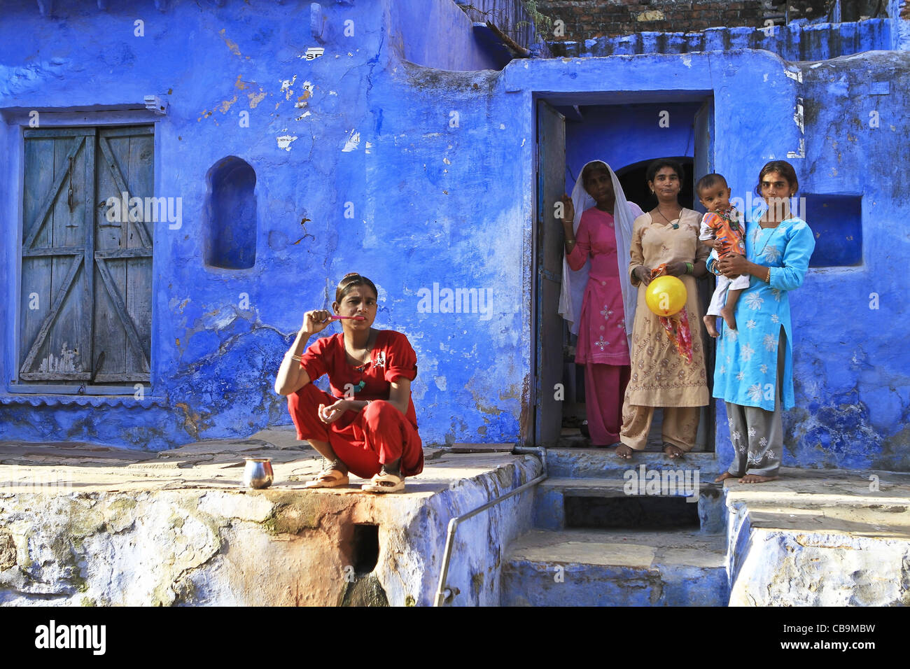 Indian woman brushing teeth hi-res stock photography and images - Alamy