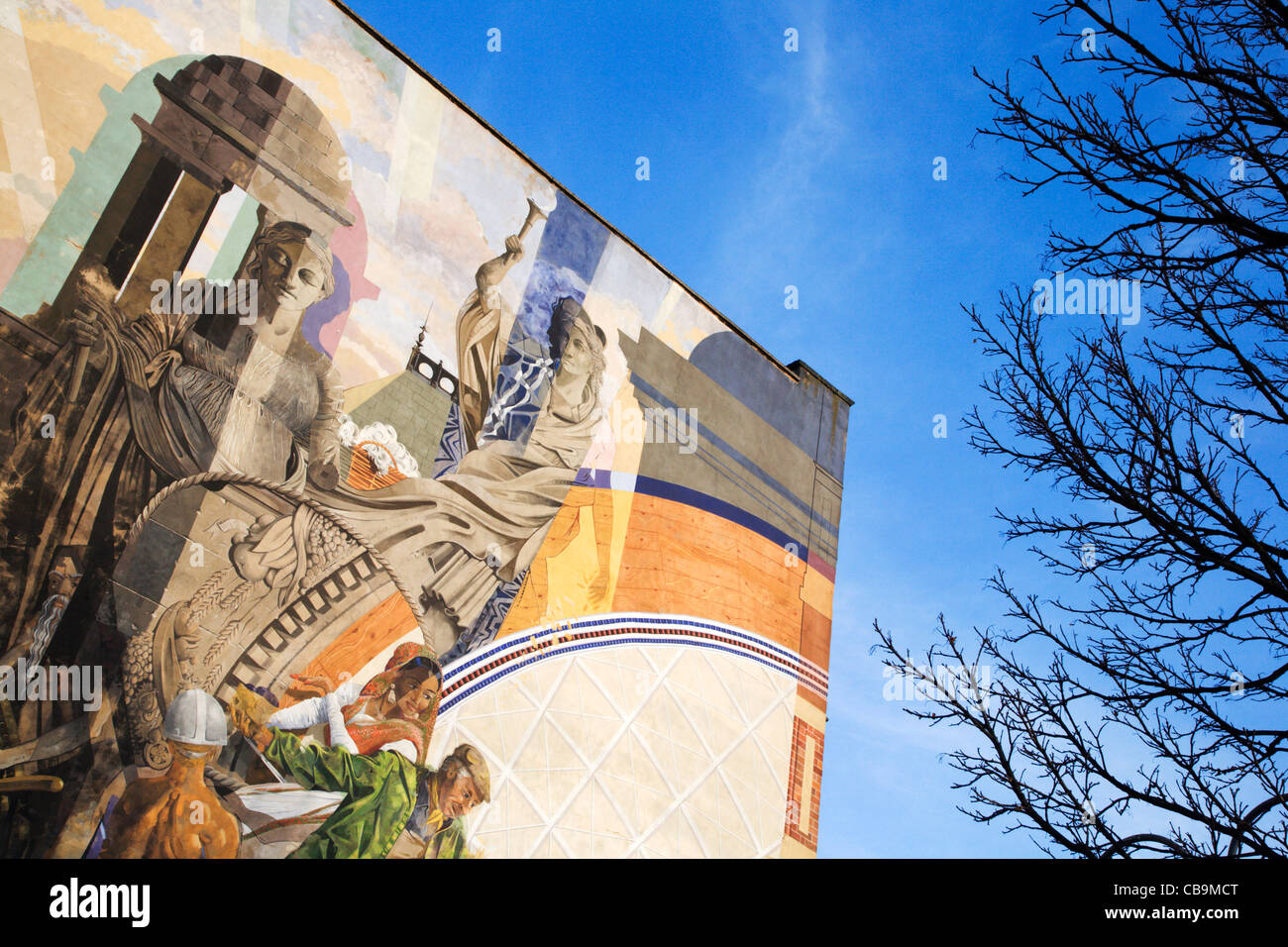 Mural in Leeds City Centre West Yorkshire England Stock Photo - Alamy