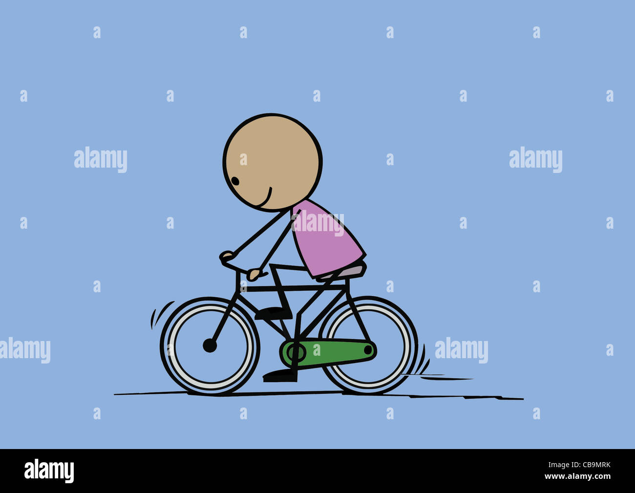 a man ride cycle Stock Photo - Alamy