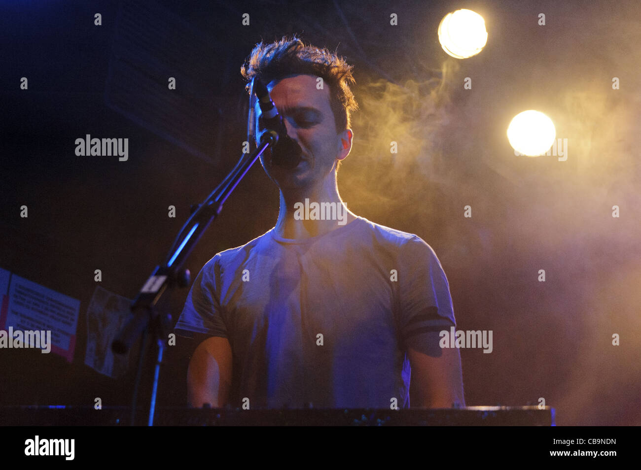 Sam Perry of Architecture in Helsinki performs in Rome Stock Photo - Alamy