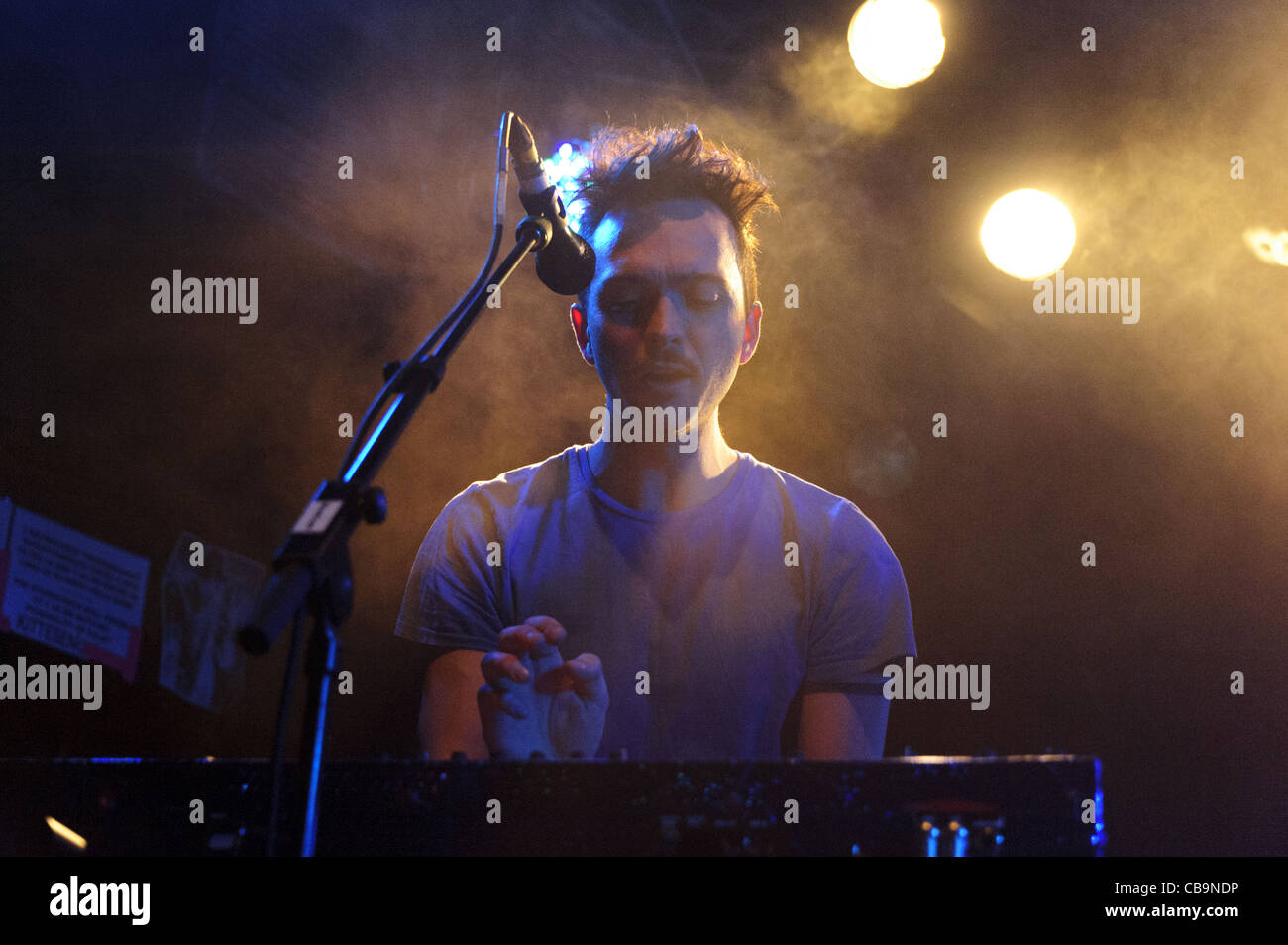 Sam Perry of Architecture in Helsinki performs in Rome Stock Photo - Alamy