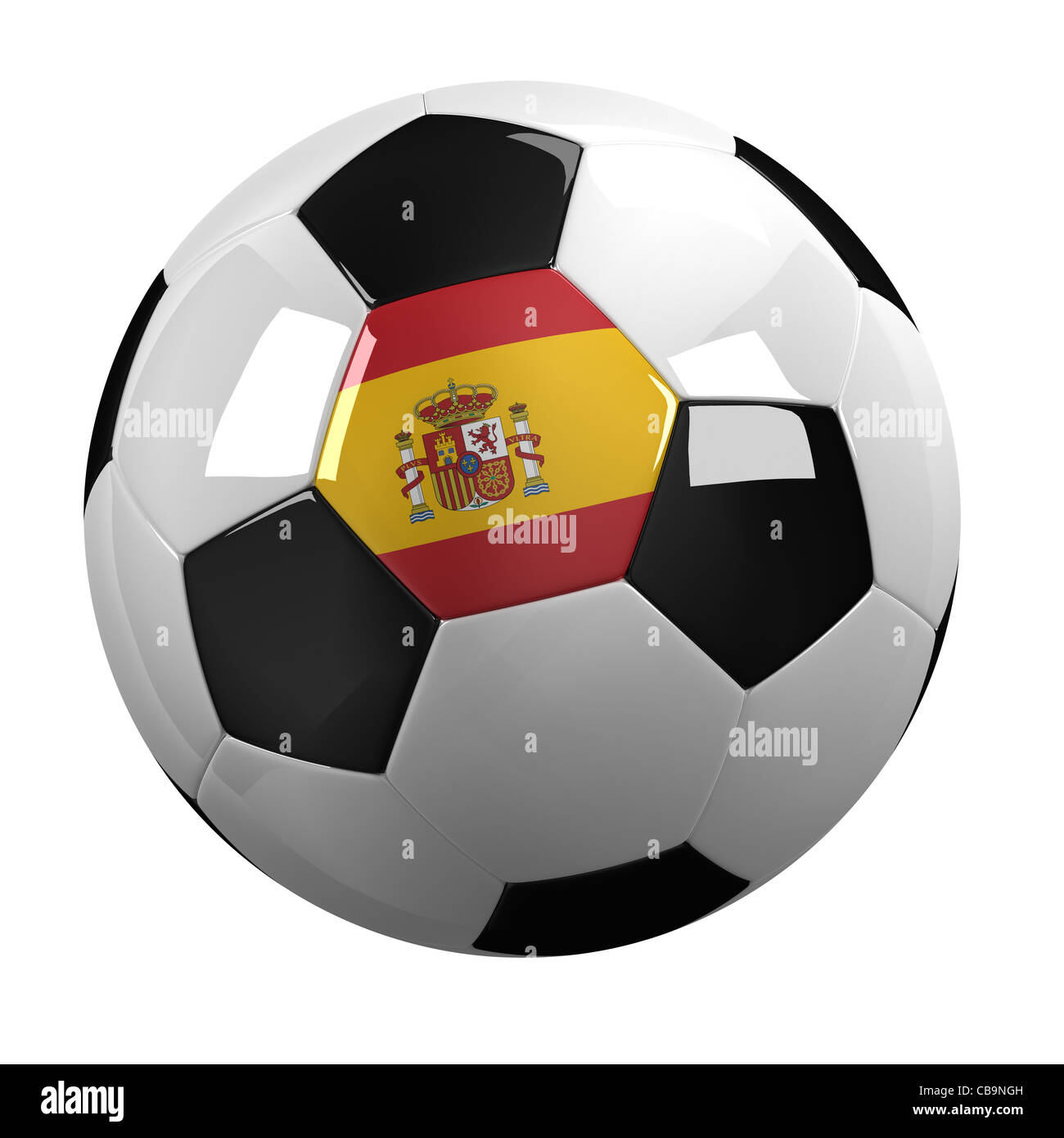 Soccer ball spanish flag isolated hi-res stock photography and images ...