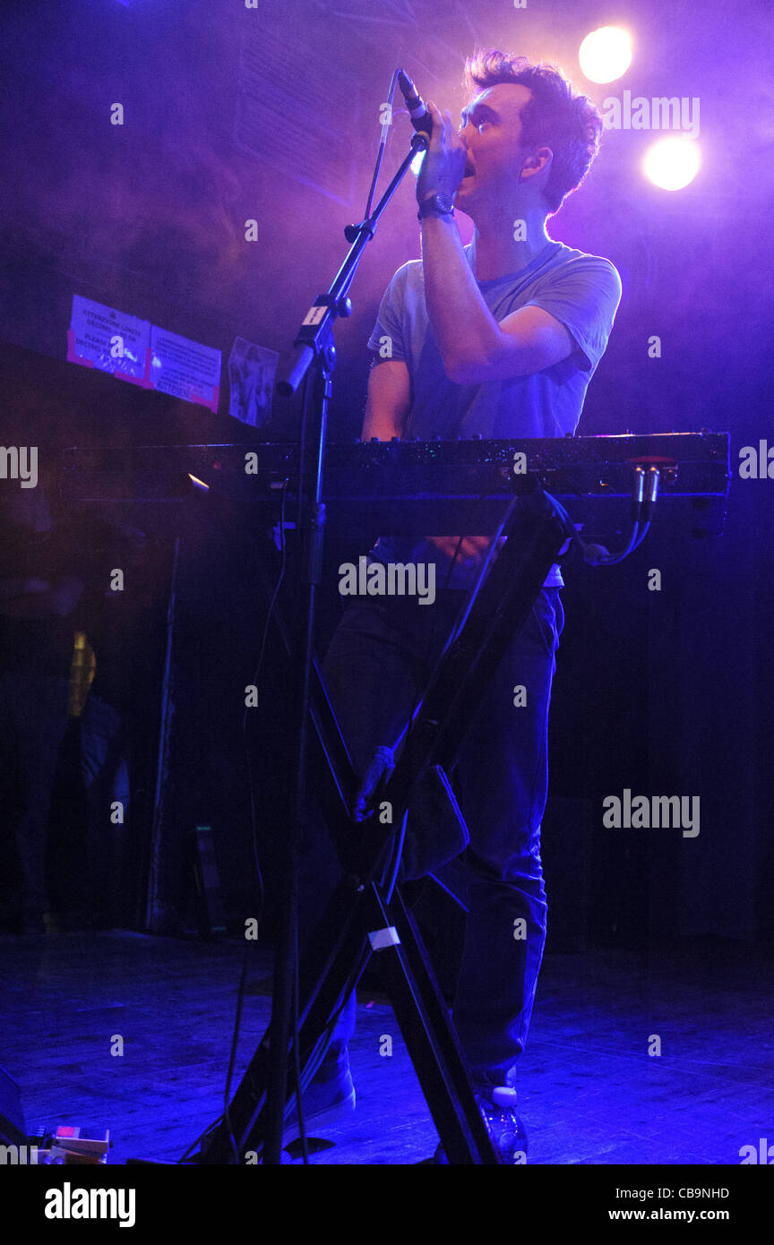 Sam Perry of Architecture in Helsinki performs in Rome Stock Photo - Alamy