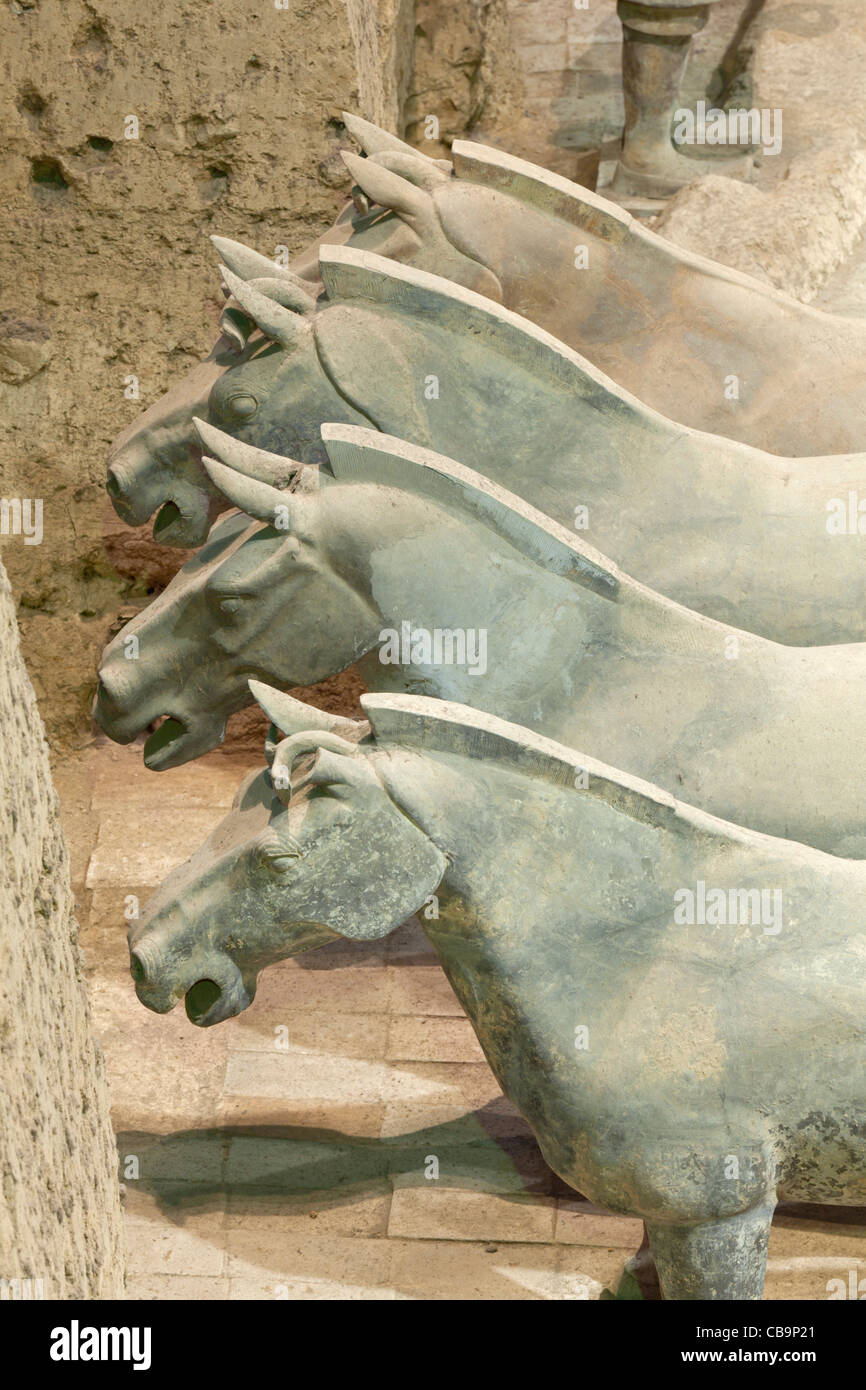 Terracotta Warriors Cavalry and soldiers Army Pit Number 2, Xian ...