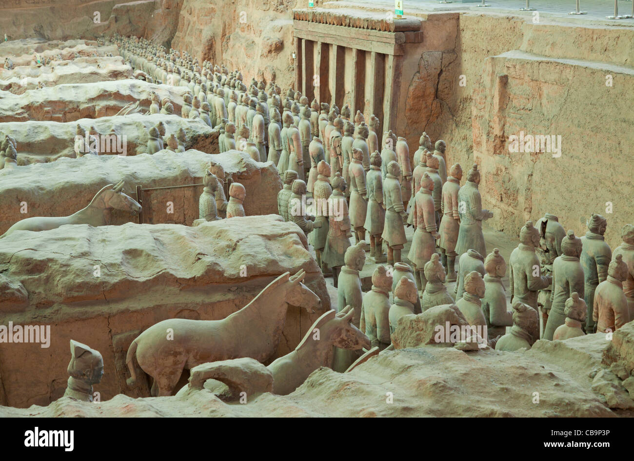 Terracotta Warriors Army Pit Number 1, Xian, Shaanxi Province, PRC ...