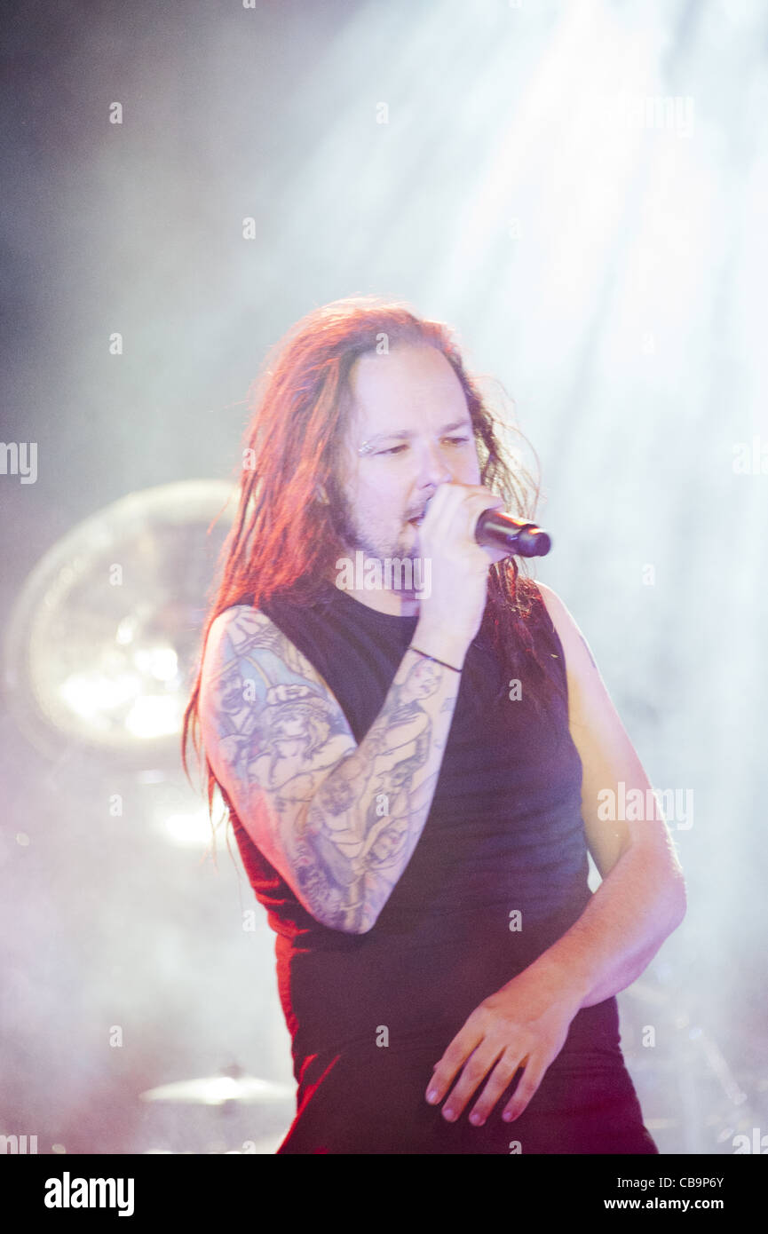 Jonathan Davis of Korn performs in Rome Stock Photo - Alamy