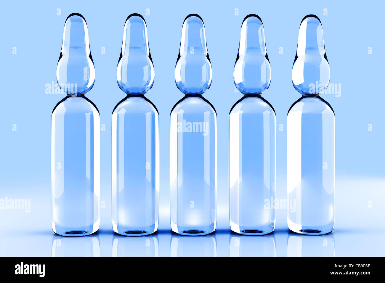 A row of medical Ampules Stock Photo - Alamy
