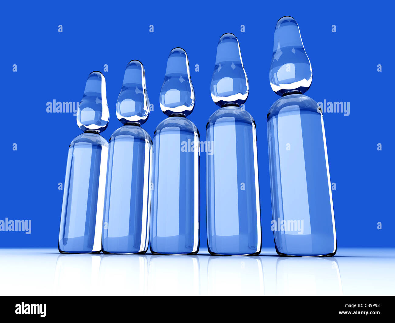 A row of medical Ampules Stock Photo - Alamy