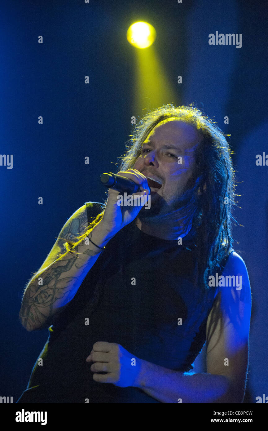 Jonathan Davis of Korn performs in Rome Stock Photo - Alamy