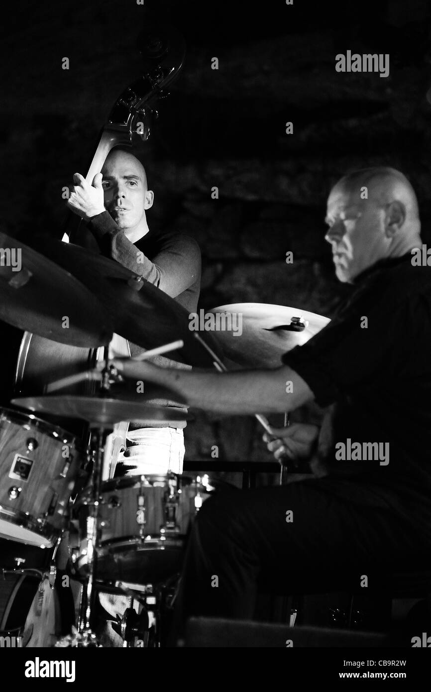 Roberto Gatto and Luca Bulgarelli perform in Monte Compatri (Rome Stock ...