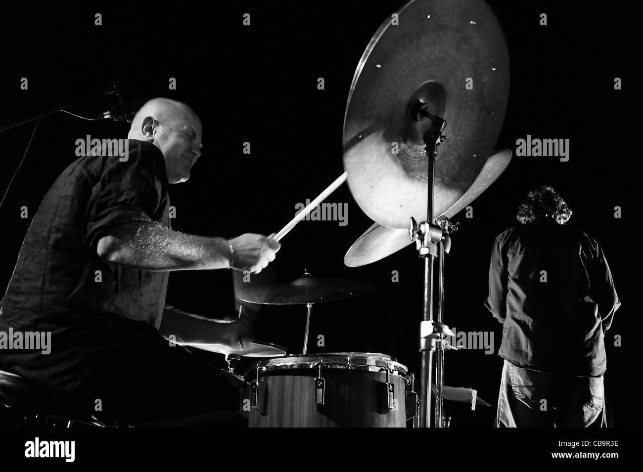 Roberto Gatto and his jazz band perform in Monte Compatri (Rome Stock ...