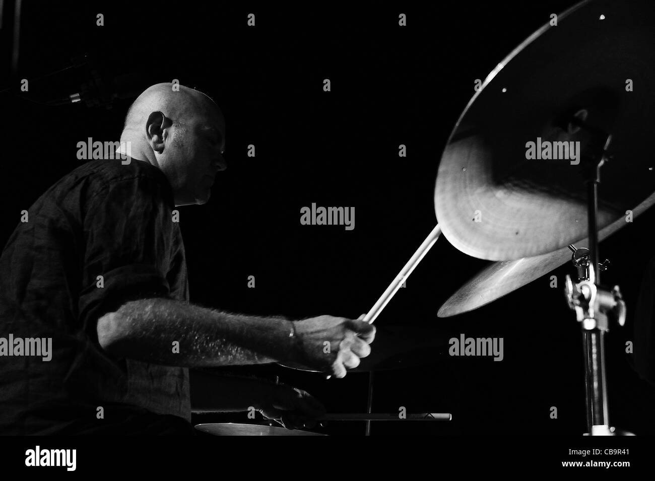 Roberto Gatto and his jazz band perform in Monte Compatri (Rome Stock ...