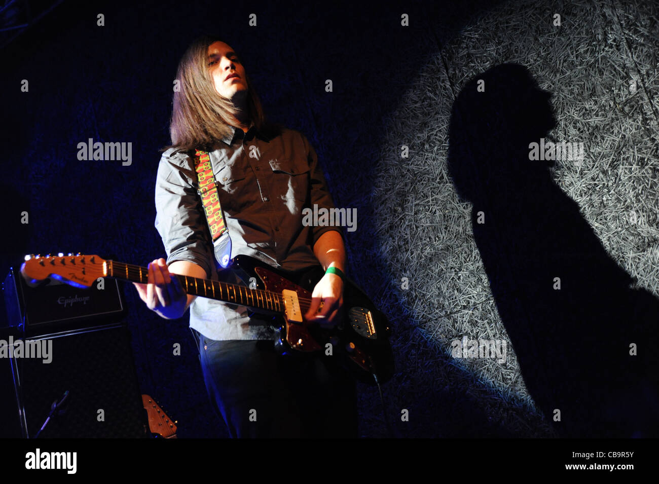 Matt Simms of Wire performs in Rome Stock Photo - Alamy