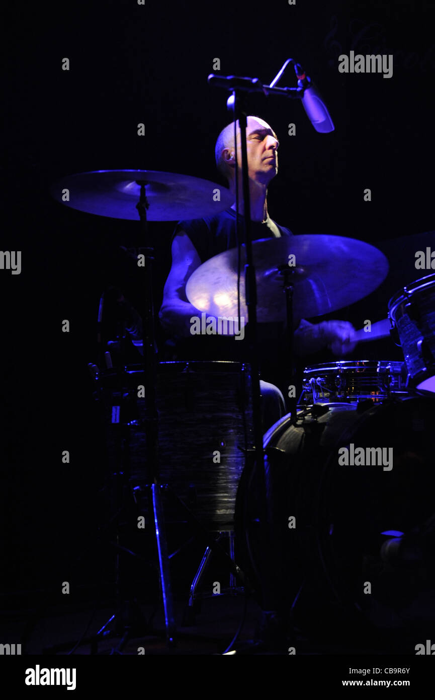 Robert Grey of Wire performs in Rome Stock Photo - Alamy