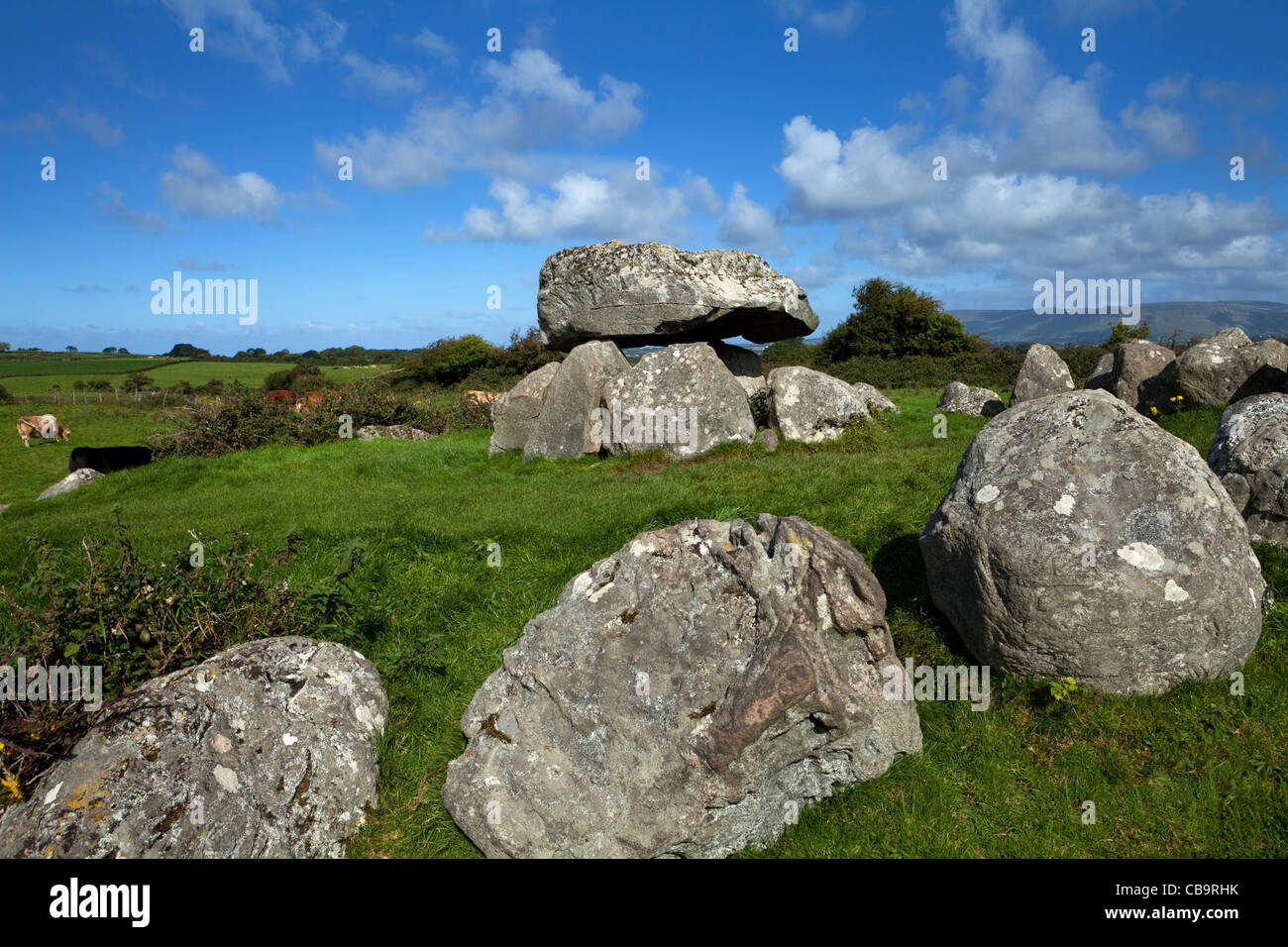 Dolmen (Portal Tomb) in Stone Circle, Carrowmore Megalithic Cemetery ...