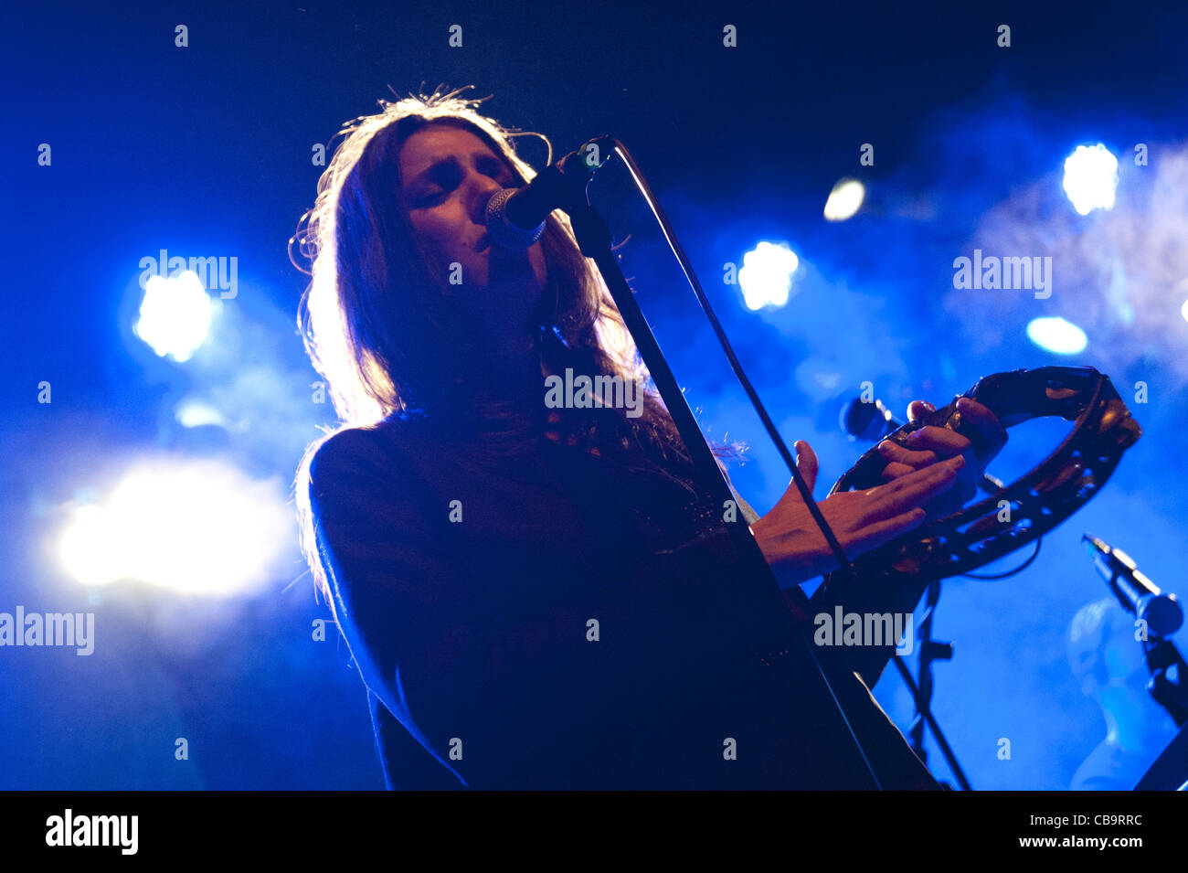 Mariam Wallentin of Wildbirds & Peacedrums performs in Rome Stock Photo ...