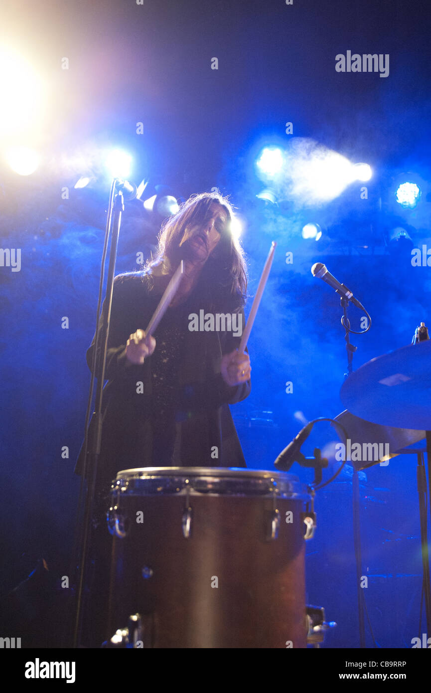 Mariam Wallentin of Wildbirds & Peacedrums performs in Rome Stock Photo ...