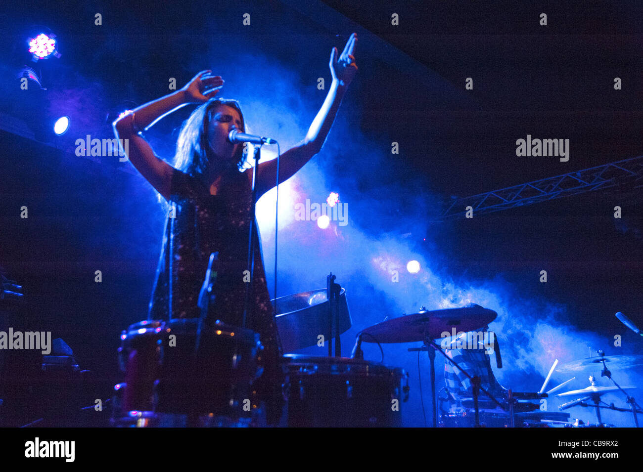 Mariam Wallentin of Wildbirds & Peacedrums performs in Rome Stock Photo ...