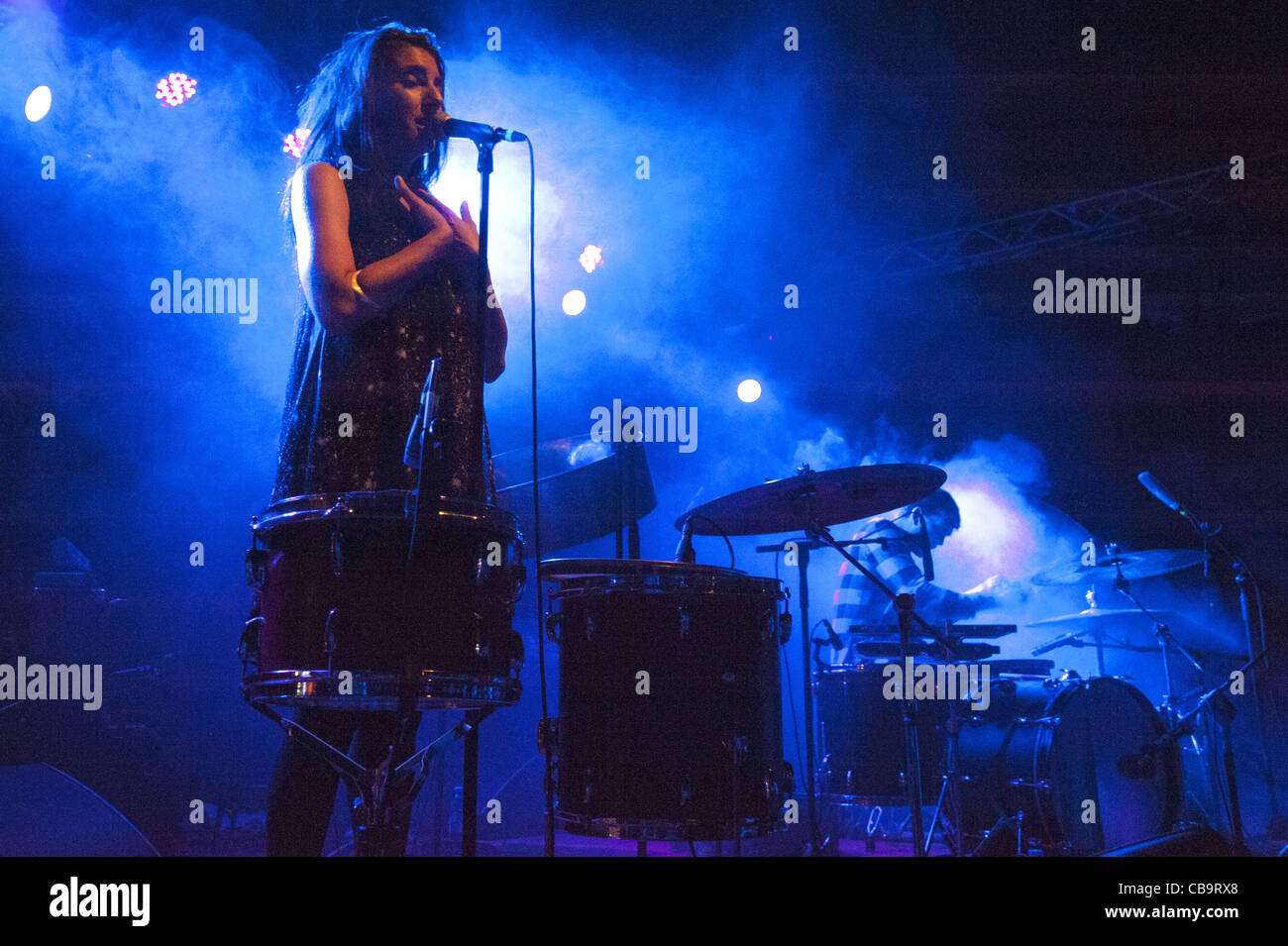 Mariam Wallentin of Wildbirds & Peacedrums performs in Rome Stock Photo ...