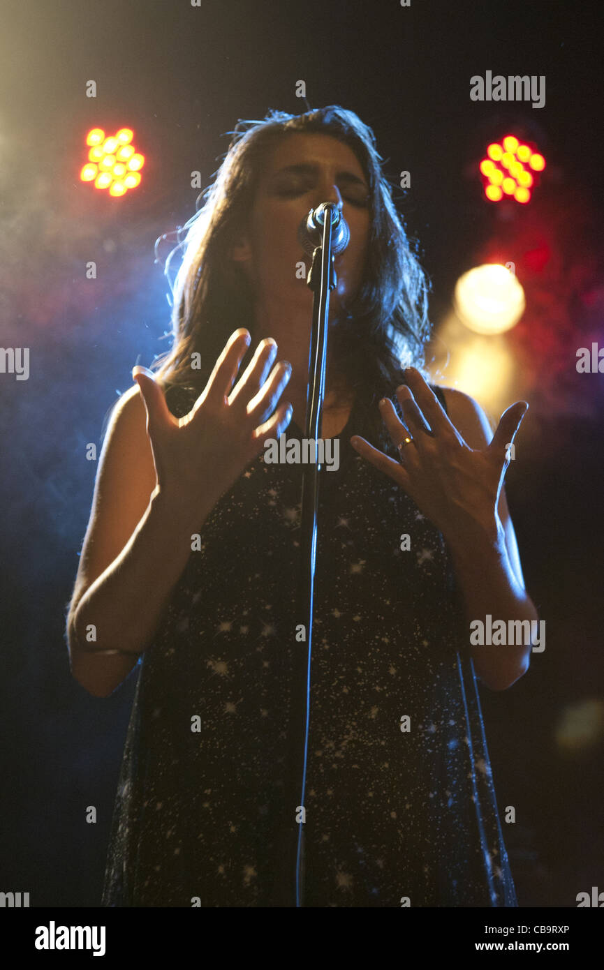 Mariam Wallentin of Wildbirds & Peacedrums performs in Rome Stock Photo ...