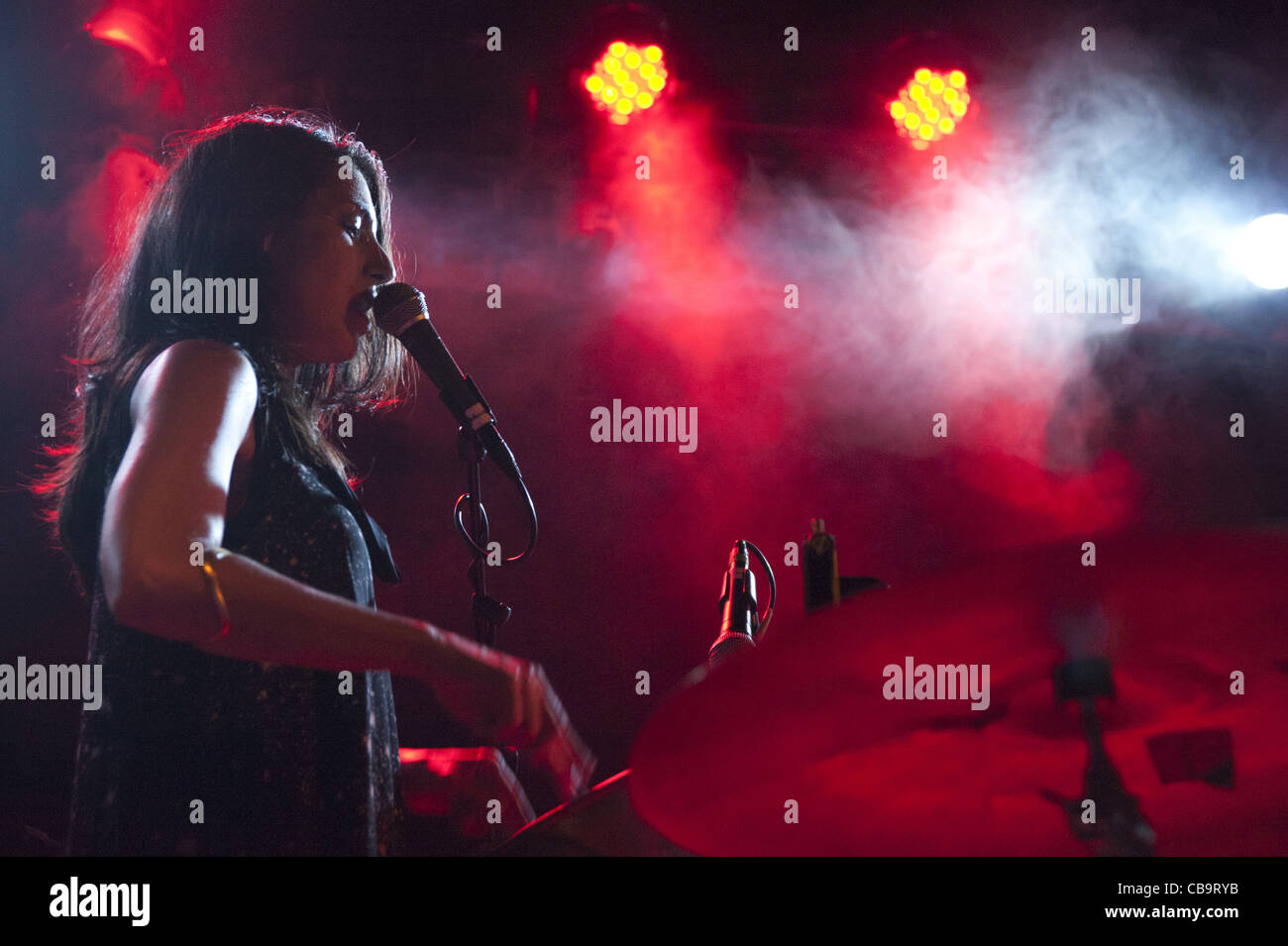 Mariam Wallentin of Wildbirds & Peacedrums performs in Rome Stock Photo ...