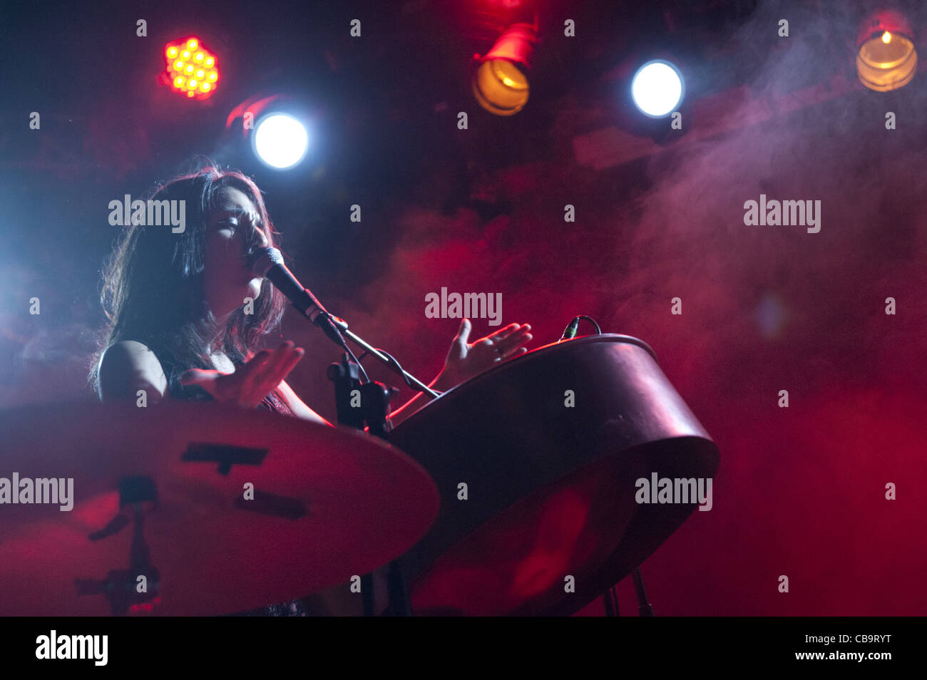 Mariam Wallentin of Wildbirds & Peacedrums performs in Rome Stock Photo ...