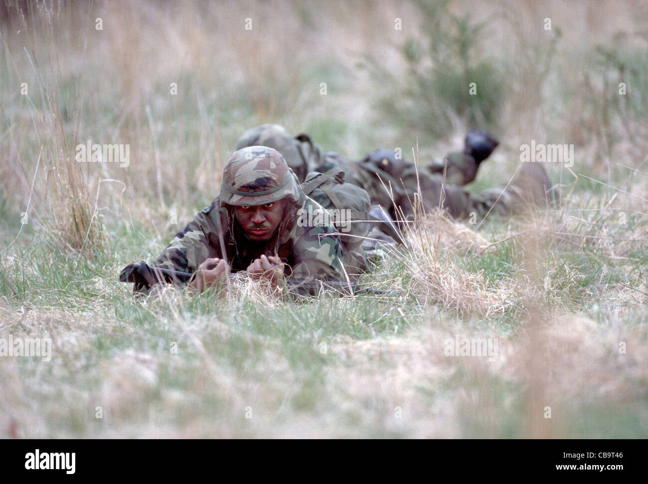 Prone soldier with gun hi-res stock photography and images - Alamy