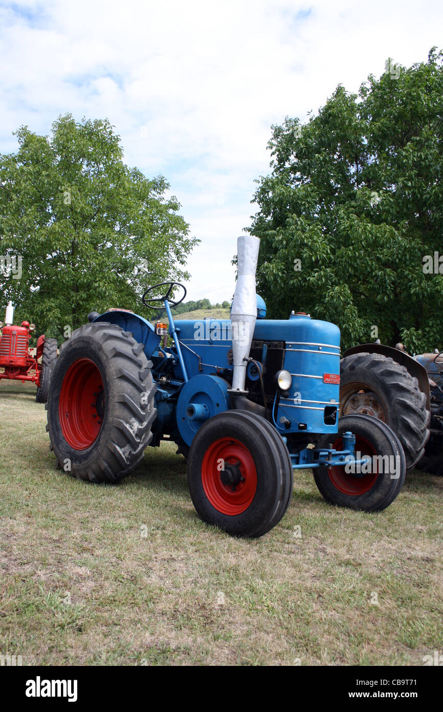 Display of Historic tractors at Juignac, Charente, SW France Stock ...