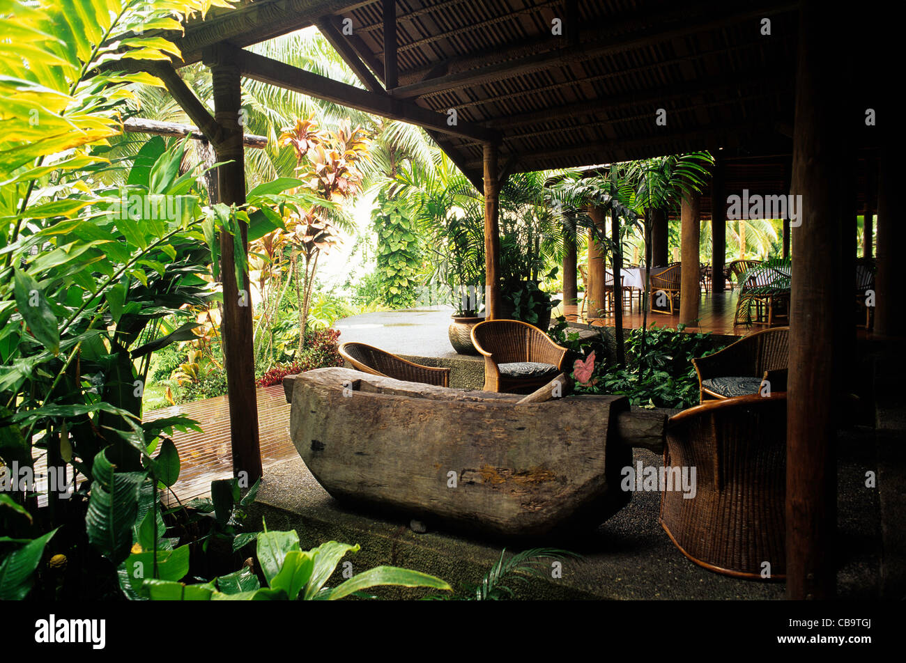 Western Samoa, Sinalei Resort, Lobby Stock Photo - Alamy
