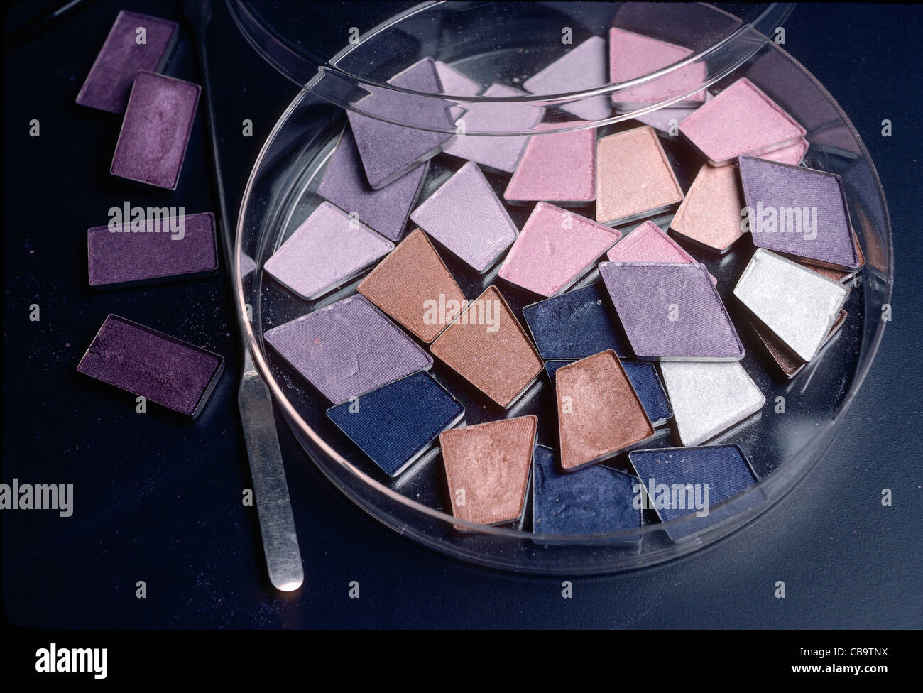 Sample containers of cosmetics in the research & development laboratory ...