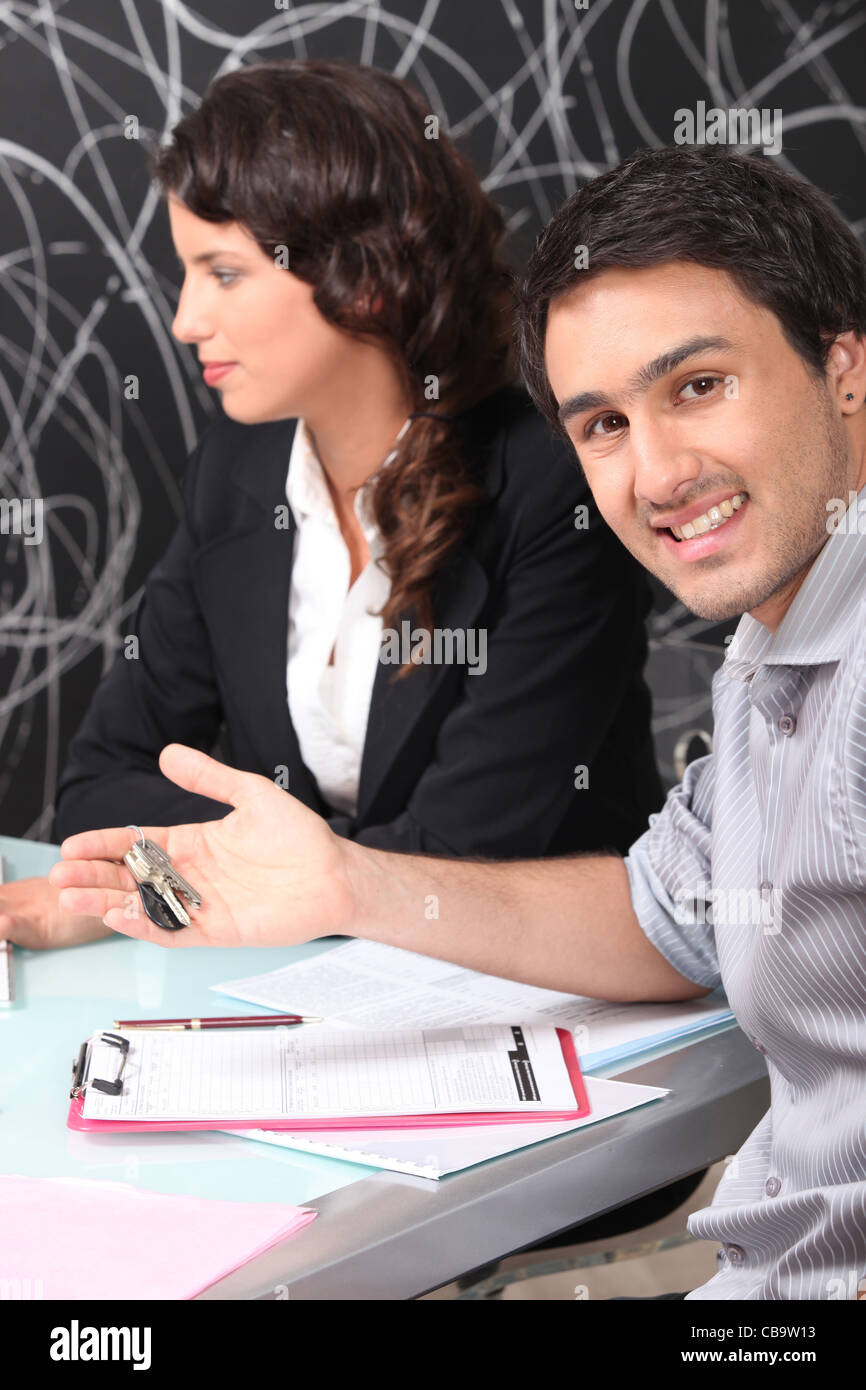 duo at office in meeting Stock Photo - Alamy