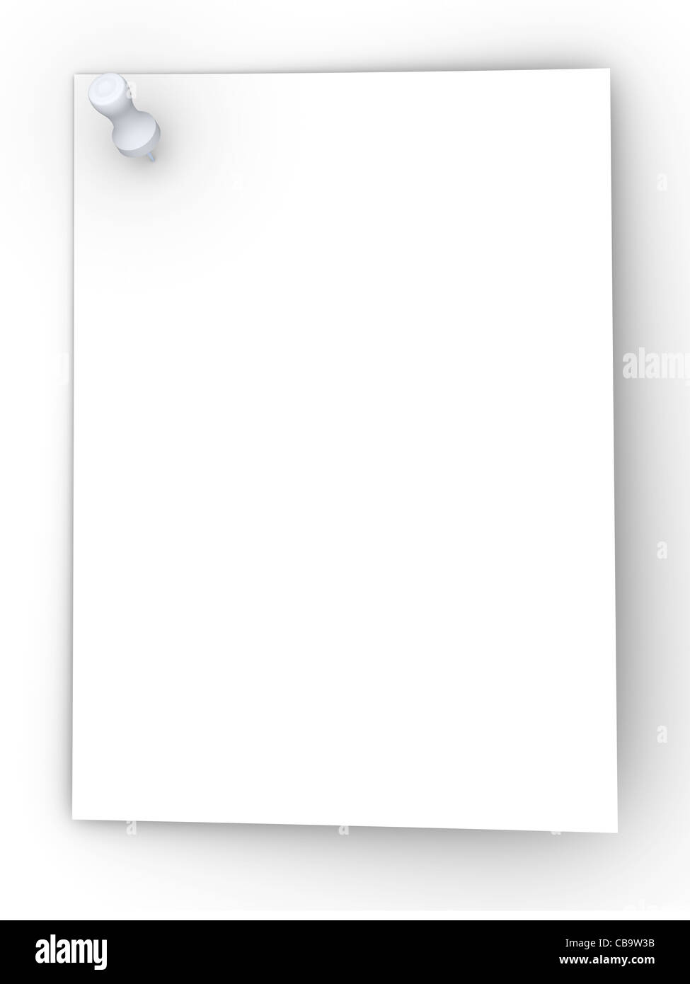 Blank pinned note Stock Photo - Alamy