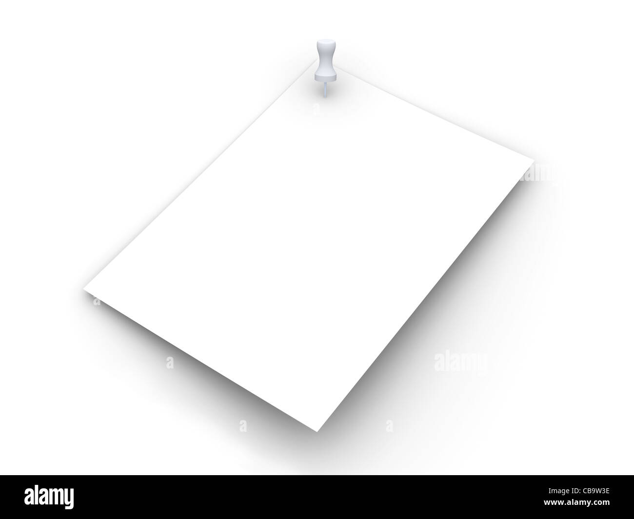 Blank pinned note Stock Photo - Alamy