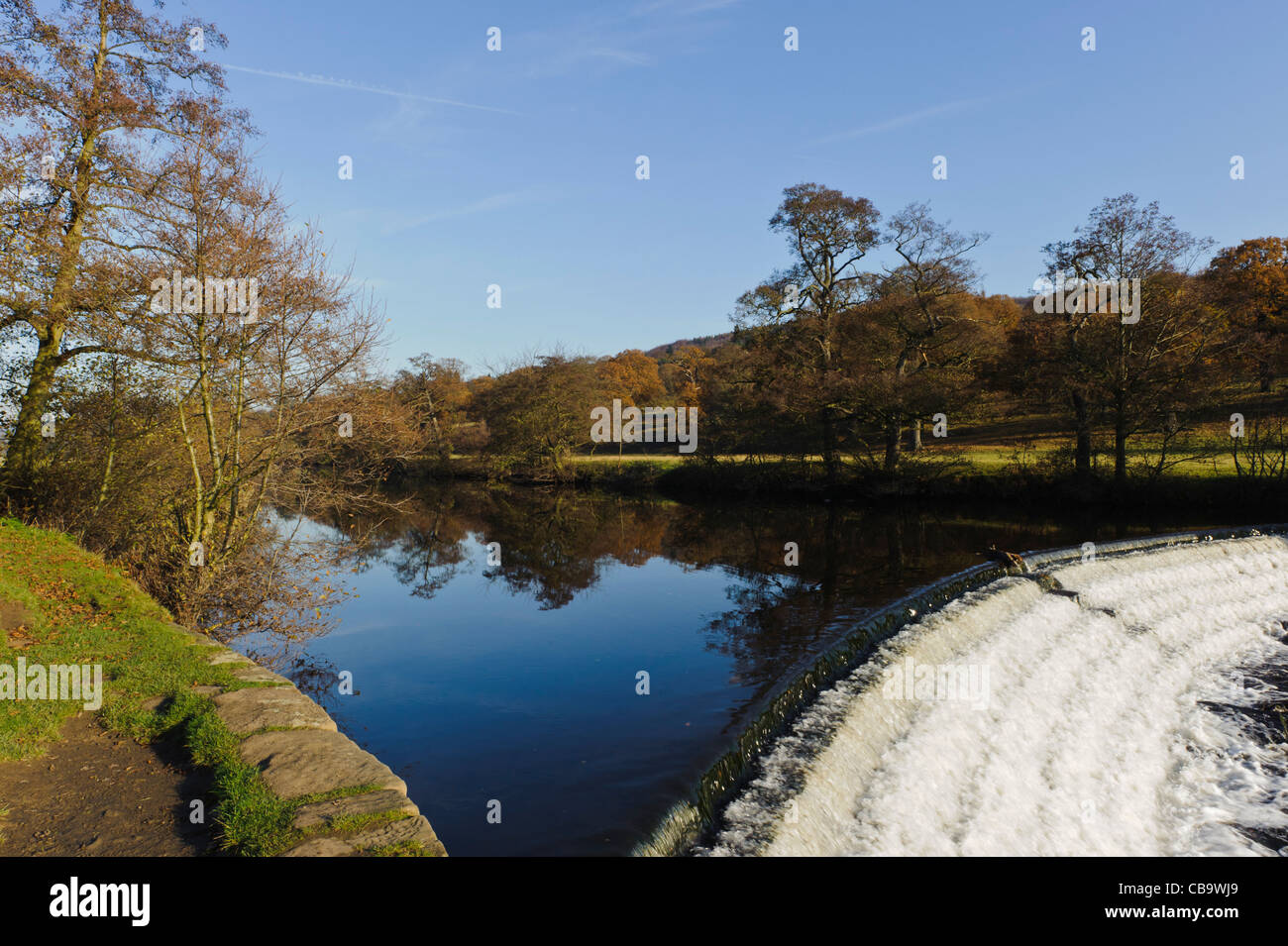 River Derwent, Chatsworth Stock Photo - Alamy