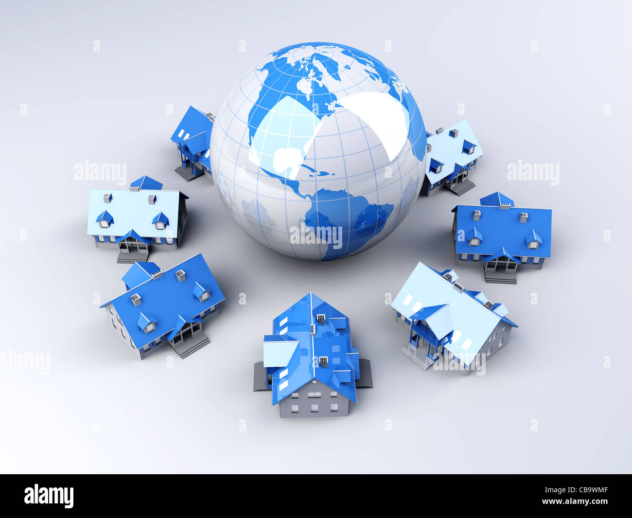 Global real estate Stock Photo - Alamy