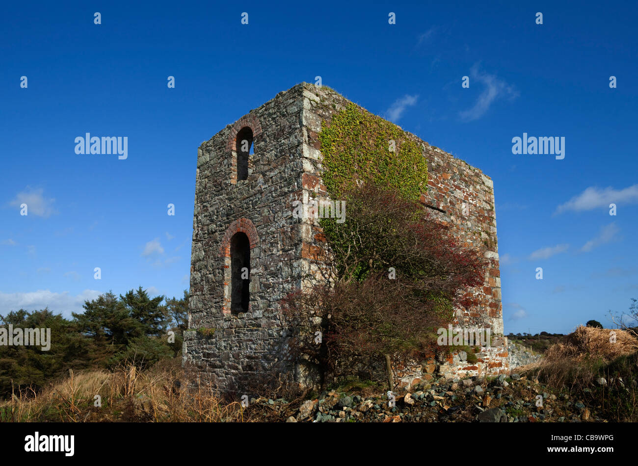 Abandoned Copper Mine Engine House, The Copper Coast Geopark, County ...