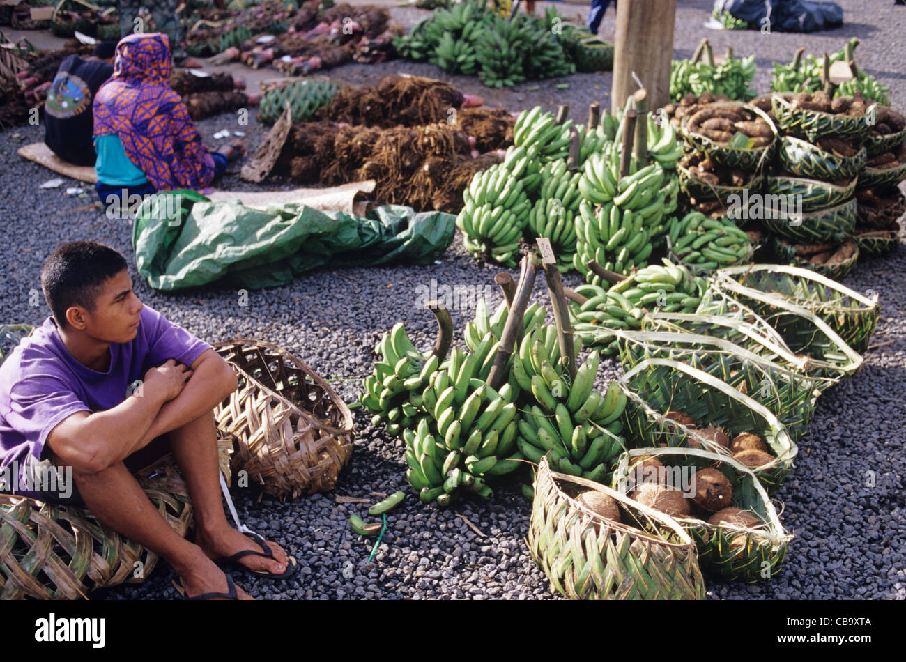 Samoa market hi-res stock photography and images - Alamy