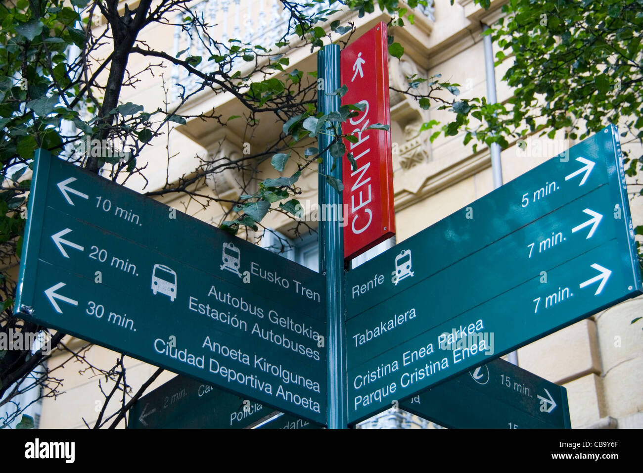 signal in the city of san sebastian Stock Photo - Alamy