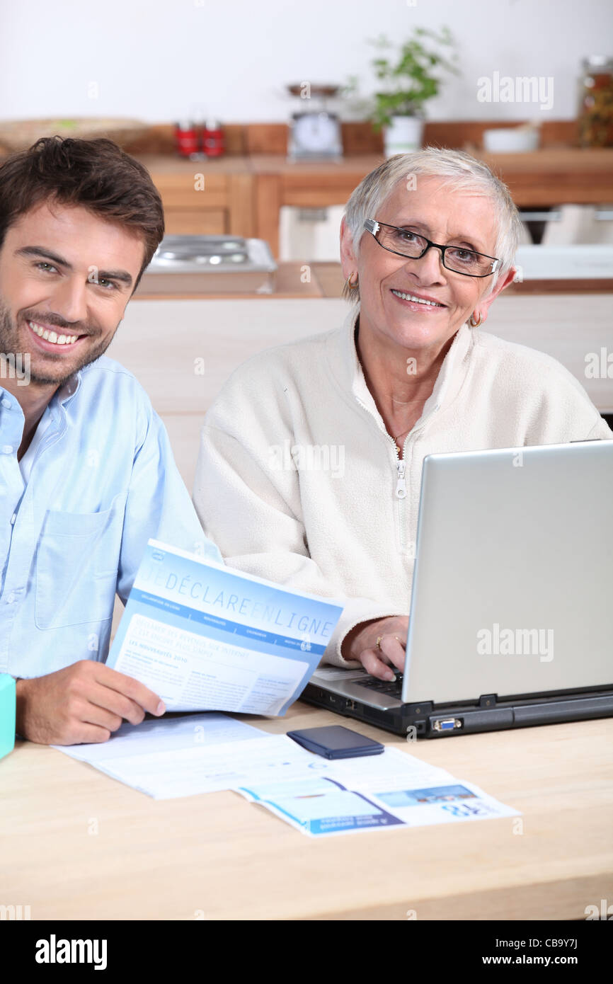 Happy learning at home Stock Photo - Alamy
