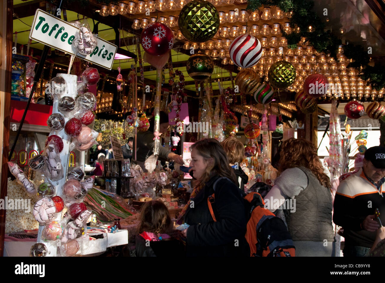 Winter Wonderland Christmas fair Hyde Park London England UK Europe ...