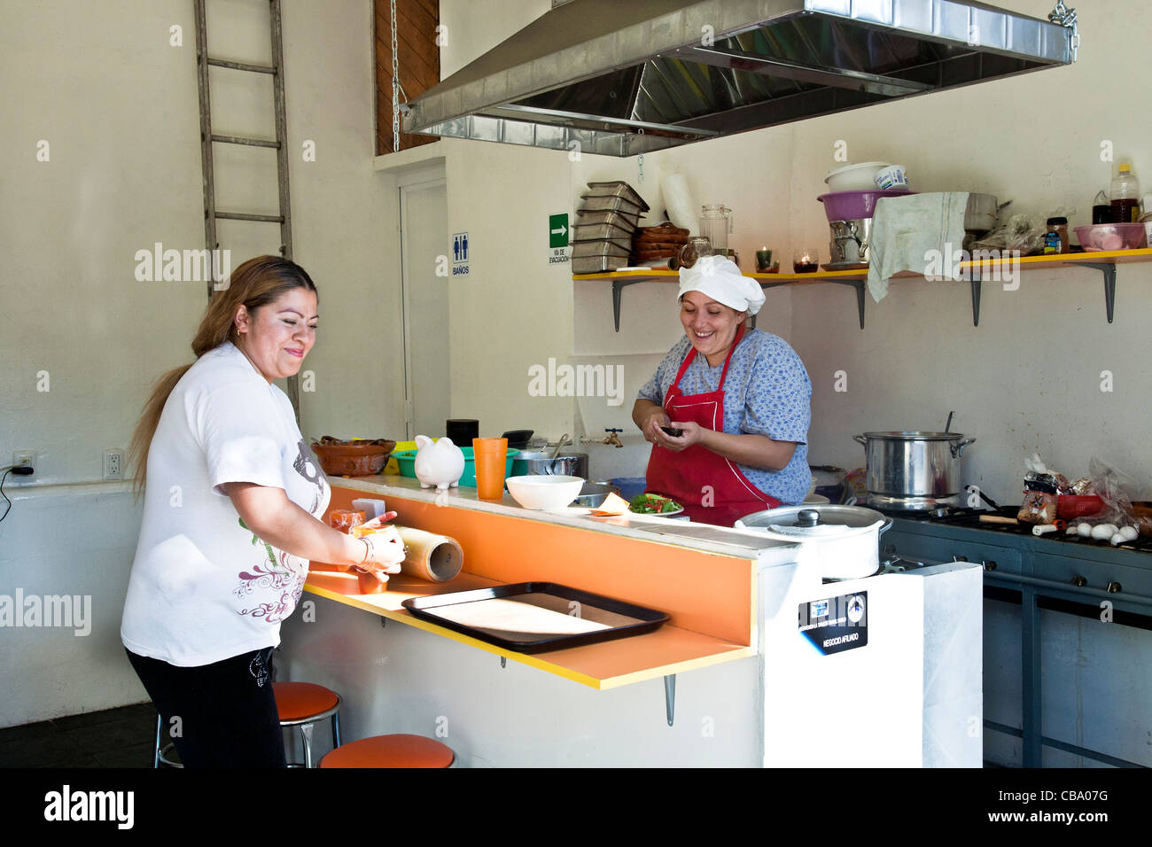 Mexican restaurant waitress hi-res stock photography and images - Alamy