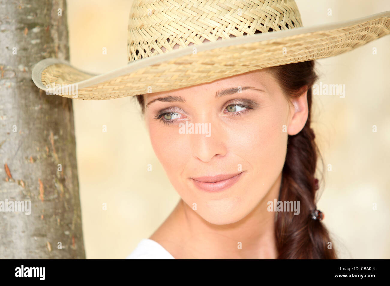 Attractive woman gardener wearing hi-res stock photography and images ...