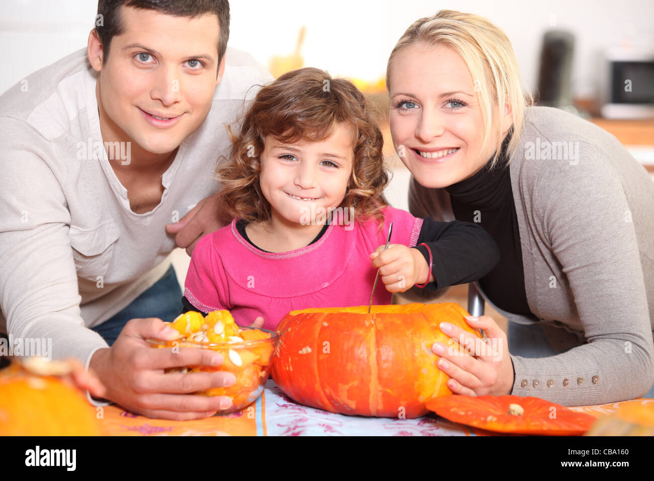 Father toddler daughter carving hi-res stock photography and images - Alamy