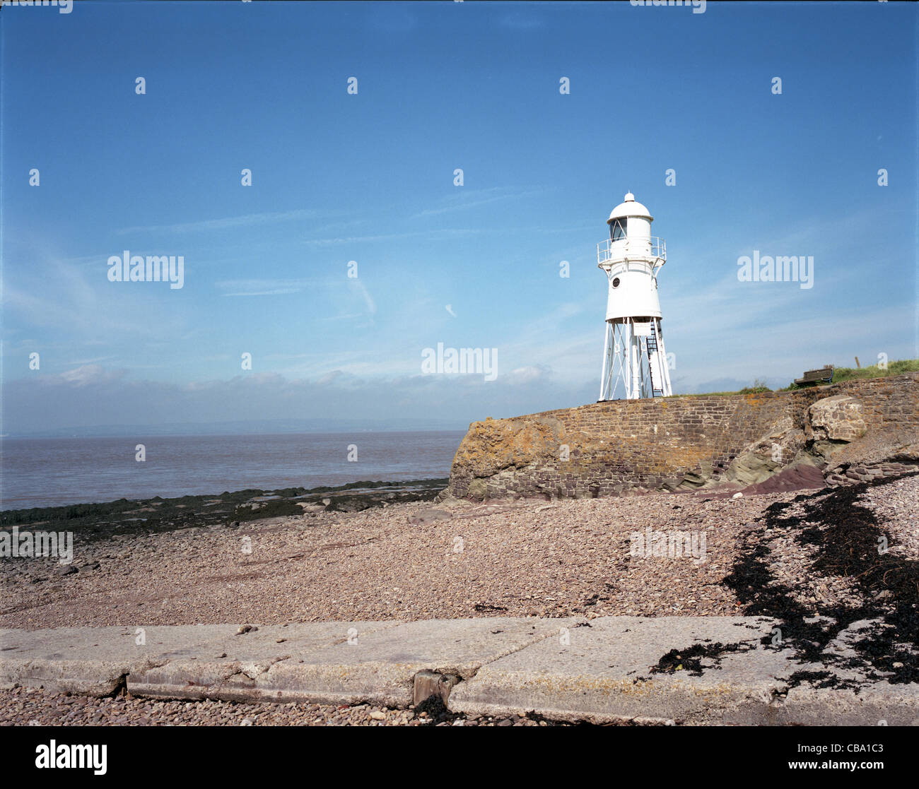 Black Nore lighthouse Portishead North Somerset, UK Stock Photo - Alamy