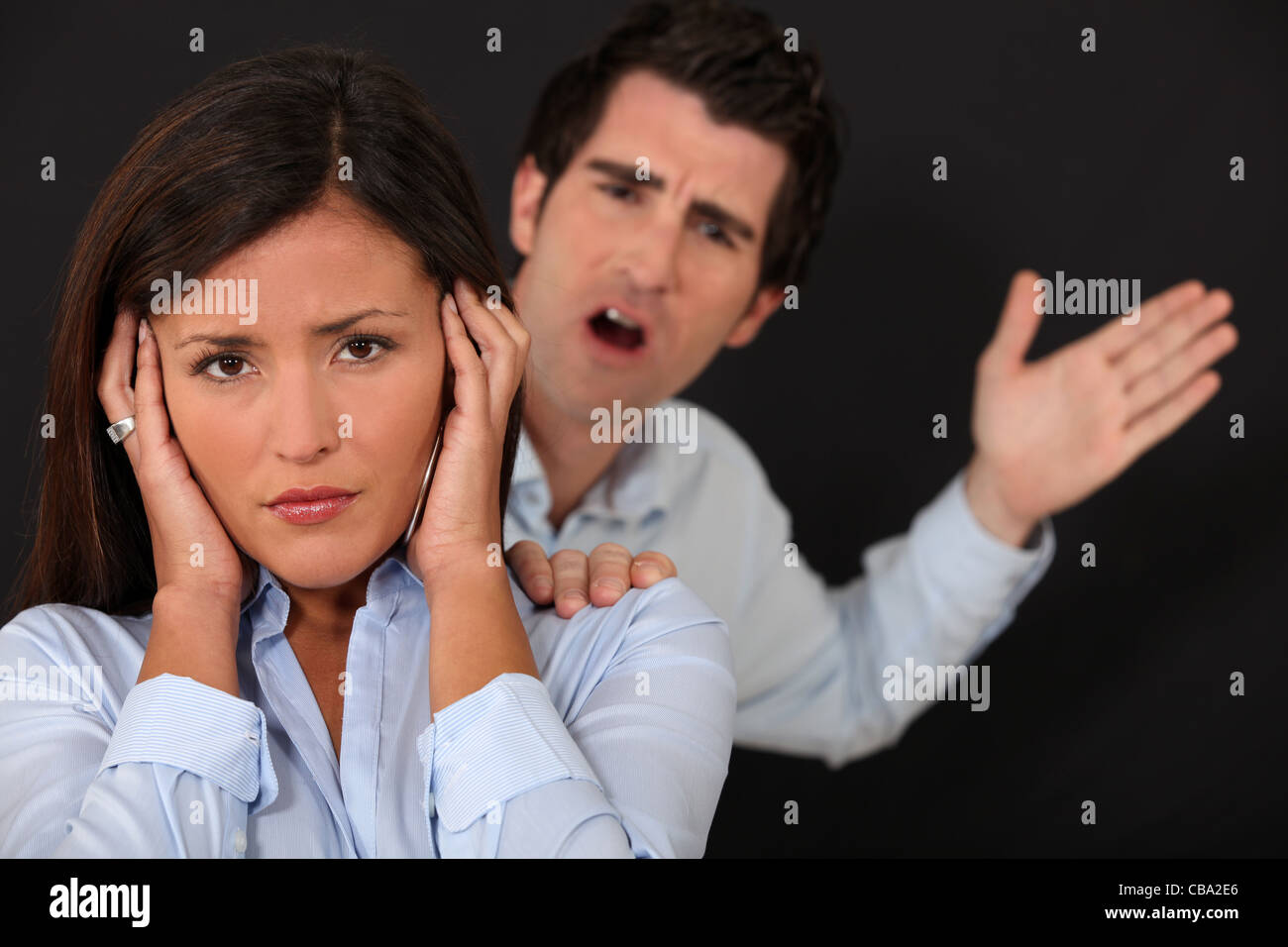 Couple having argument Stock Photo - Alamy